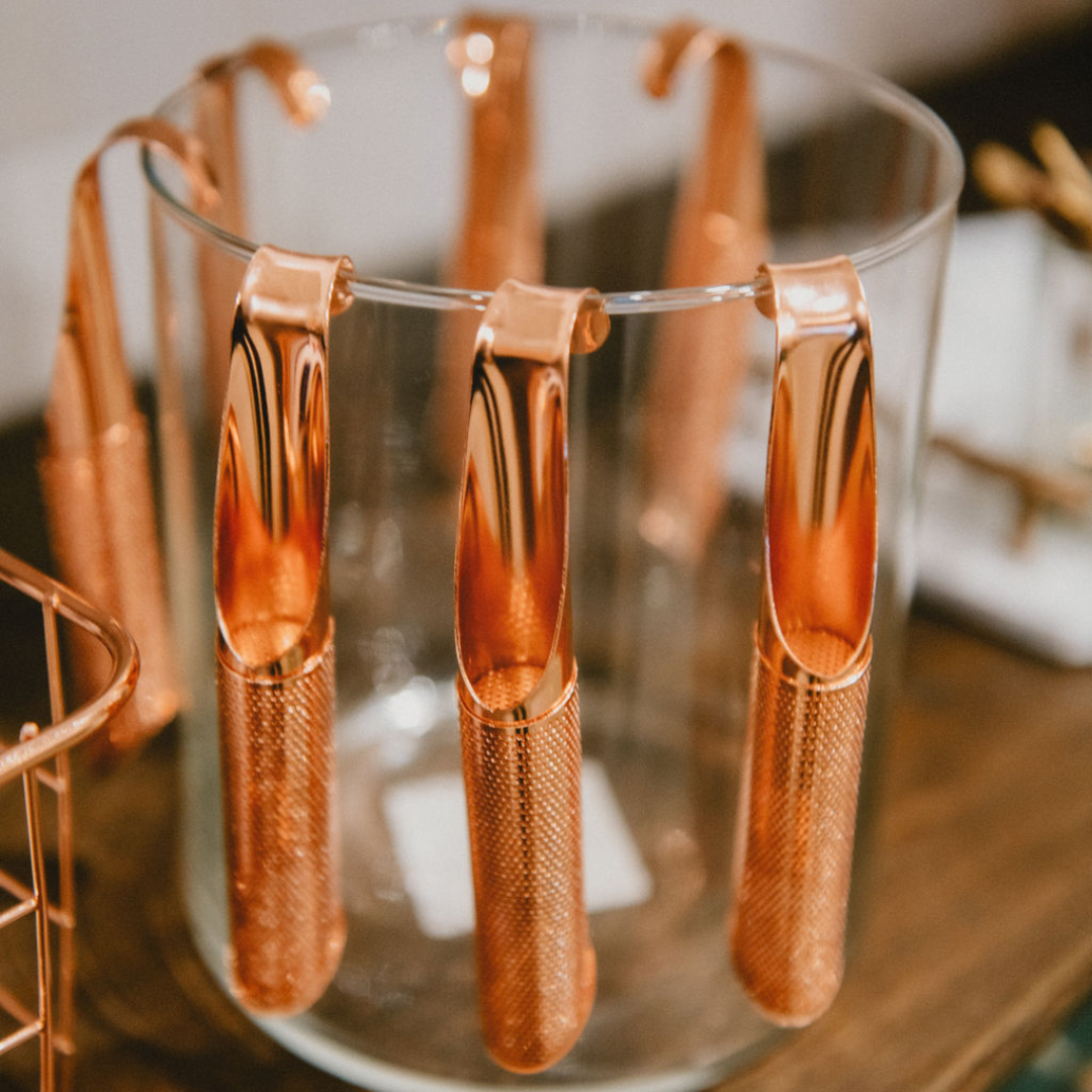 Rose Gold Sliding Tea Infuser – The Herbal Scoop